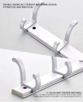 China Heavy Duty Stainless Steel Bathroom Hooks , Wall Mounted Coat Hooks Multifunctional for sale