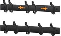China Heavy Duty Stainless Steel Robe Hooks Black Matte Color For Hanging Coat for sale