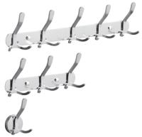 China Chrome Plating Silver Stainless Steel Bathroom Towel Hooks Waterproof Multipurpose for sale