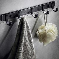 China Aluminum Alloy Wall Mounted Hooks Rack Slipable With 8 Hangers for sale