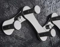 China Expandable Foldable Stainless Steel Robe Hooks With Mirror Polishing Finish for sale