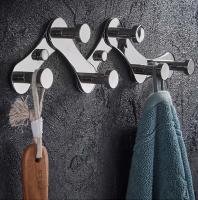 China Expandable Foldable Stainless Steel Robe Hooks With Mirror Polishing Finish for sale