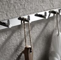 China Durable Stainless Steel Towel Hook , Coat Hook Rail Wall Mounted For Foyer Hallway for sale