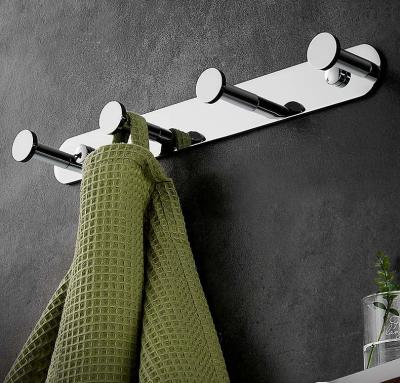 China Wall Mounted Stainless Steel Robe Hooks With Mirror Polishing Finish for sale