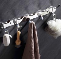 China Wall Mount SS304 Stainless Steel Coat Rack With Polished Brushed Finish Waterproof for sale