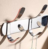 China Wall Mount SS304 Stainless Steel Coat Rack With Polished Brushed Finish Waterproof for sale