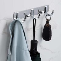 China Chrome Plating Silver Stainless Steel Robe Hooks For Hanging Coats OEM for sale