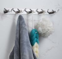 China Wall Mounted Decorative Stainless Steel Hook Rack For Hanging Coats Backpack for sale