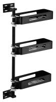 China Adjustable Wall Spice Rack Organizer 304 Stainless Steel Material for sale