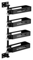 China Adjustable Wall Spice Rack Organizer 304 Stainless Steel Material for sale