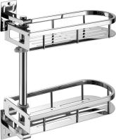 China 180 Degree Rotary Wall Mounted Kitchen Shelf Height Adjustable Multifunctional for sale
