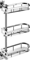 China 180 Degree Rotary Wall Mounted Kitchen Shelf Height Adjustable Multifunctional for sale