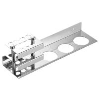 China Multifunctional Wall Mounted Bathroom Shelf , Stainless Steel Toothbrush Holder OEM for sale