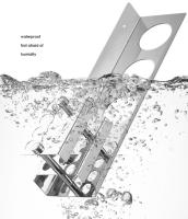 China Multifunctional Wall Mounted Bathroom Shelf , Stainless Steel Toothbrush Holder OEM for sale