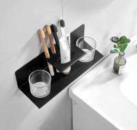 China Stainless Steel Wall Mounted Bathroom Shelf Rustproof Waterproof For Toothbrush for sale