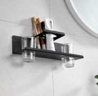 China Stainless Steel Wall Mounted Bathroom Shelf Rustproof Waterproof For Toothbrush for sale