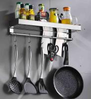 China Stainless Steel Kitchen Utensil Rack , Over The Stove Spice Rack Multipurpose for sale