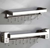 China Stainless Steel Kitchen Utensil Rack , Over The Stove Spice Rack Multipurpose for sale