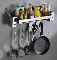 China Stainless Steel Kitchen Utensil Rack , Over The Stove Spice Rack Multipurpose for sale