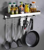 China Stainless Steel Kitchen Utensil Rack , Over The Stove Spice Rack Multipurpose for sale