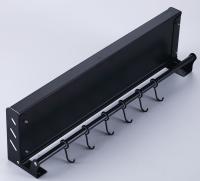 China Matte Black Wall Mounted Utensil Holder , SUS304 Spice Shelf Organizer for sale