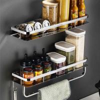 China Heavy Duty Wall Mounted Kitchen Shelf With Mirror Polishing Finish CE Certified for sale
