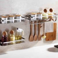 China Heavy Duty Wall Mounted Kitchen Shelf With Mirror Polishing Finish CE Certified for sale