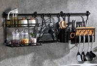 China Multipurpose Wall Mounted Kitchen Shelf SUS304 Stainless Steel Material for sale