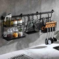 China Multipurpose Wall Mounted Kitchen Shelf SUS304 Stainless Steel Material for sale