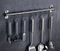 China Stainless Steel 304 Wall Mounted Kitchen Shelf , Kitchen Sliding Hooks Multipurpose for sale
