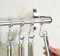 China Stainless Steel 304 Wall Mounted Kitchen Shelf , Kitchen Sliding Hooks Multipurpose for sale