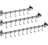 China Stainless Steel 304 Wall Mounted Kitchen Shelf , Kitchen Sliding Hooks Multipurpose for sale