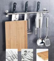 China 304 SS Kitchen Shelf , Wall Mounted Kitchen Rack Silver Mirror Polishing Color for sale