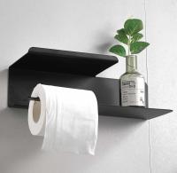 China Rustproof Stainless Steel Toilet Paper Dispenser Matte Black Color For Bathroom Washroom for sale