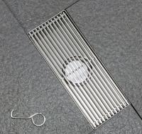 China Stainless Steel Deodorant Shower Floor Drain Linear With Removable Heel Guard Grate for sale
