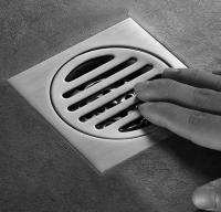 China Modern 4 Inch Square Shower Drain , Stainless Steel Floor Drain Odor Proof for sale