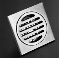 China Modern 4 Inch Square Shower Drain , Stainless Steel Floor Drain Odor Proof for sale