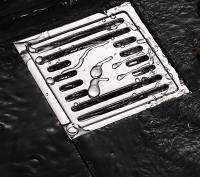 China 4 Inches Mirror Polished Silver Shower Floor Drain With Removable Filter Hair Sundries Cover for sale
