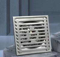 China 4 Inch Square Wet Room Shower Drain For Bathroom Swimming Pool for sale
