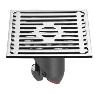 China 4 Inch Square Wet Room Shower Drain For Bathroom Swimming Pool for sale