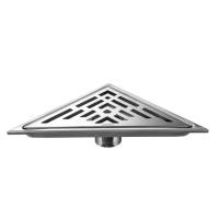 China Anti Odor Triangle Shower Floor Drain 304 Stainless Steel Material for sale
