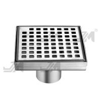 China Square Shower Floor Drain Brushed 304 Stainless Steel Material for sale