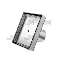 China Stainless Steel 304 Shower Floor Drain Square Shape With Satin Polished Finish for sale