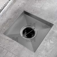 China Stainless Steel 304 Shower Floor Drain Square Shape With Satin Polished Finish for sale