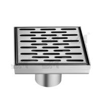 China 5.25 Inch Modern Square Shower Drain Stainless Steel 304 Material With Removable Grate for sale