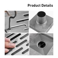China 5.25 Inch Modern Square Shower Drain Stainless Steel 304 Material With Removable Grate for sale