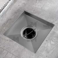China 5.25 Inch Modern Square Shower Drain Stainless Steel 304 Material With Removable Grate for sale