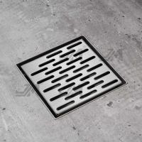 China 5.25 Inch Modern Square Shower Drain Stainless Steel 304 Material With Removable Grate for sale