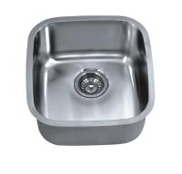 China Modern Sus304 Stainless Steel Sink , Undermount Single Bowl Bar Sink 22 Gauge for sale