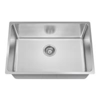 China Soundproofing 18 Gauge Stainless Steel Sink , Undermount Kitchen Sink With Strainer for sale
